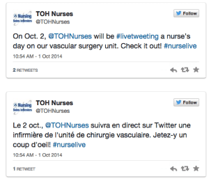 Day in the Life: Live tweets as a professional tool