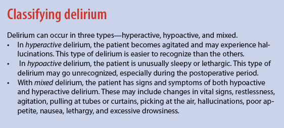 Managing delirium in hospitalized older adults - American Nurse