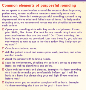 The value of purposeful rounding