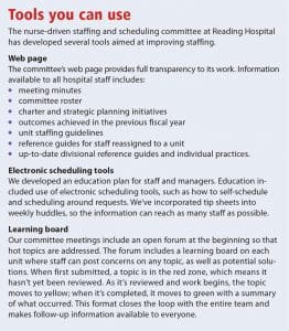 Staffing committees: A safe staffing solution that includes engagement