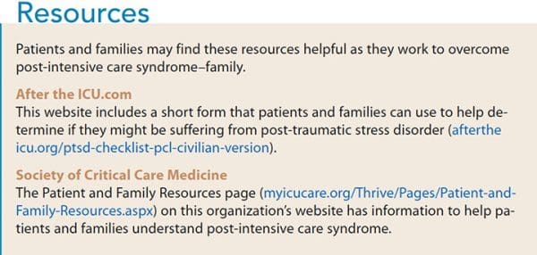 Families and post-intensive care syndrome - American Nurse Today
