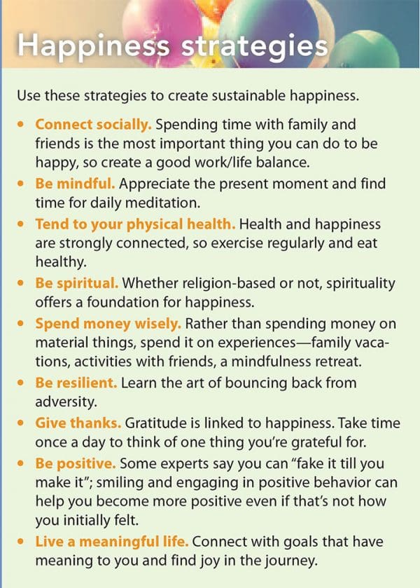 The meaning of happiness - American Nurse Today