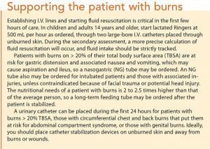Initial assessment and management of burn patients