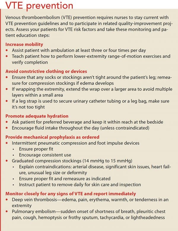 Venous thromboembolism: Very troubling events - American Nurse