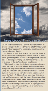 Three Good Things: Build resilience and improve well-being