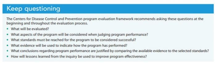 Program evaluation and how to achieve transformation