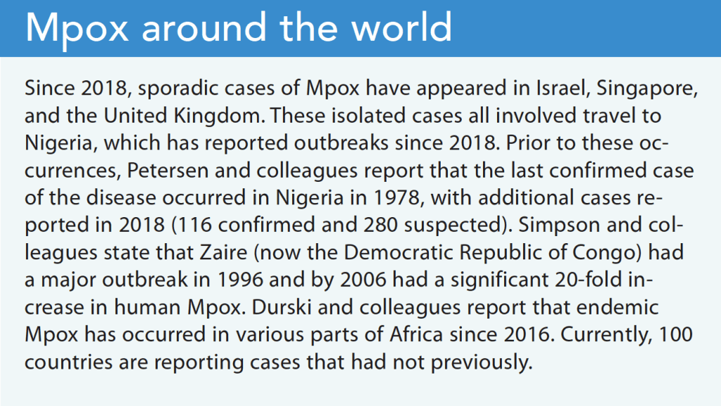 Mpox: Be prepared for the next outbreak