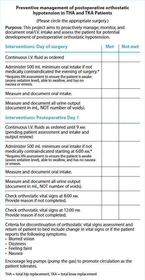 Reducing orthostatic hypotension